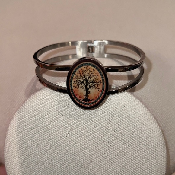 Spirit Lala | Jewelry | Spirit Lala Orange Tree Of Life Stainless Cuff ...